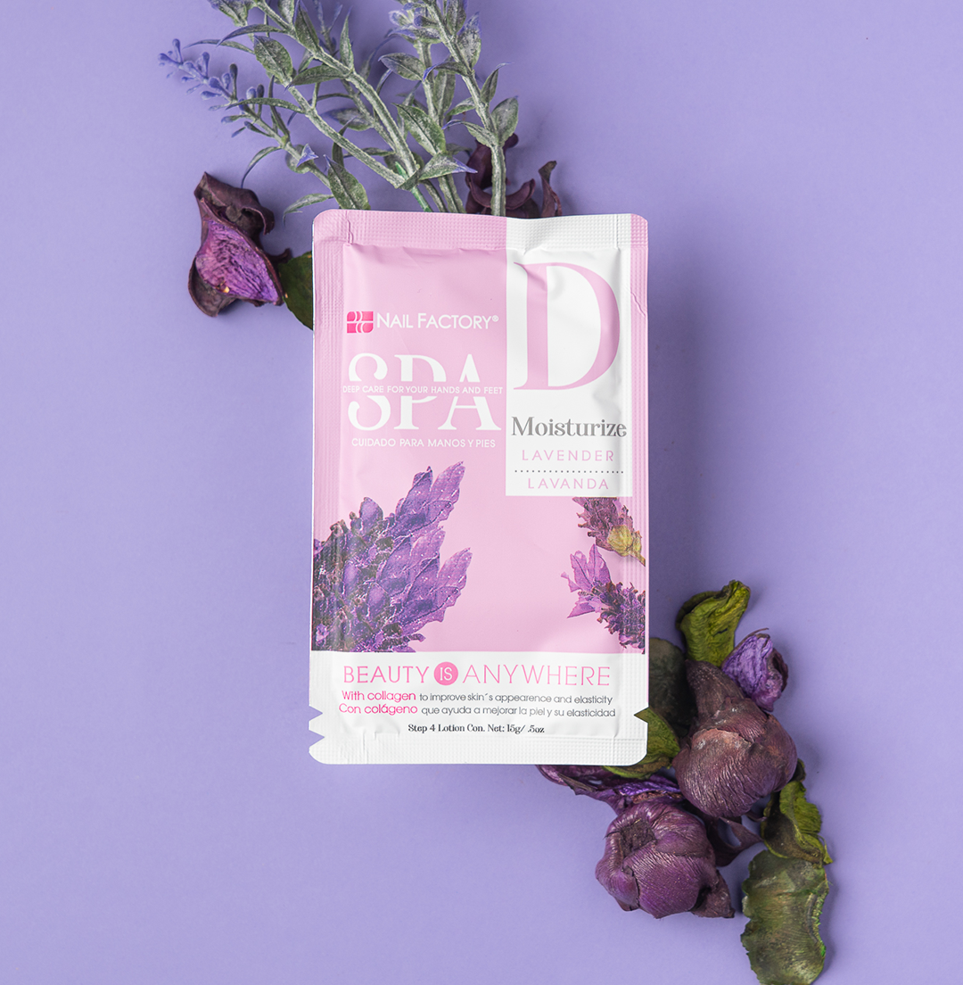 Kit Spa Manicura y Pedicura Lavanda 4 Sobres – Círculo de Belleza
