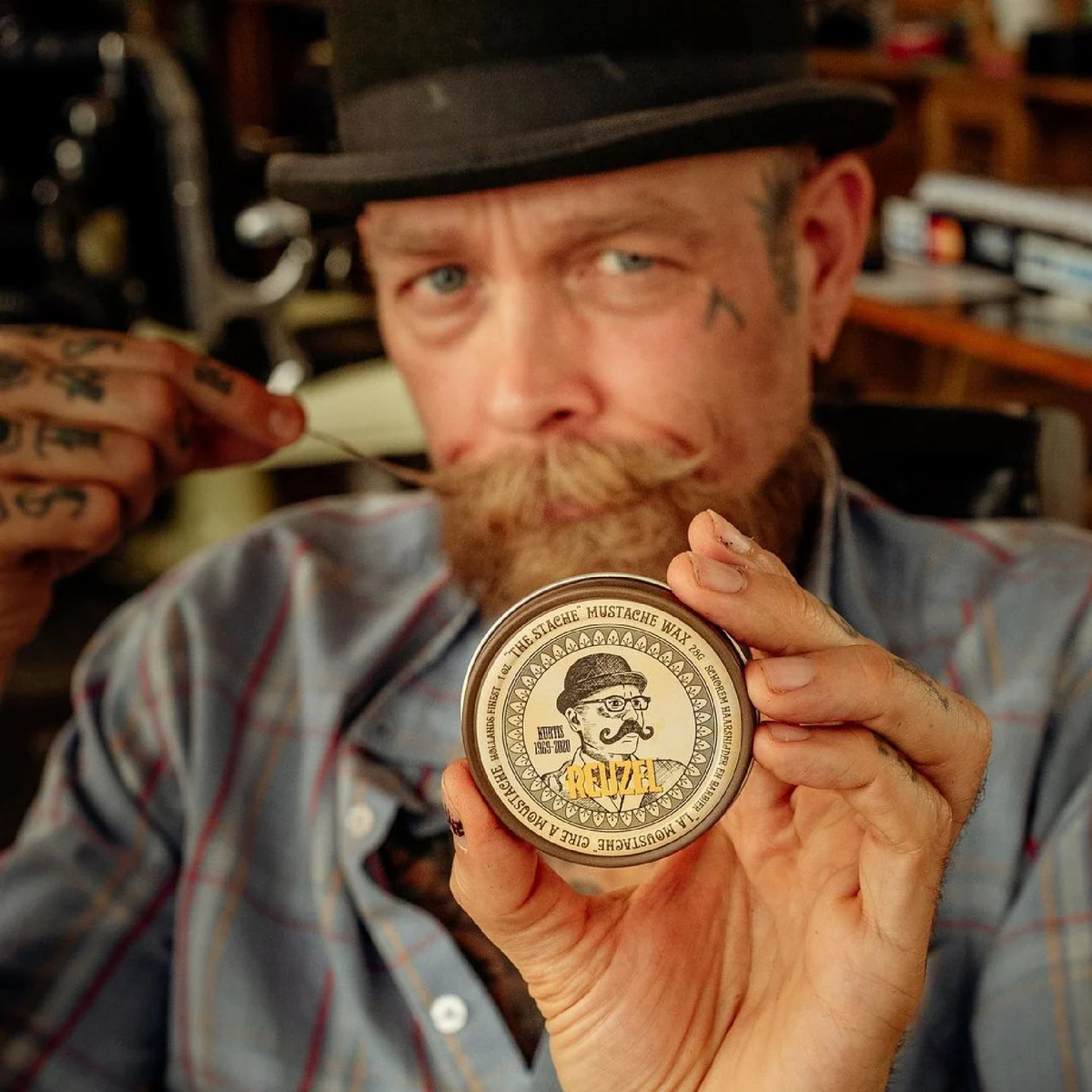 The stache mustache wax 20 gr. Cera para Bigote – Círculo de Belleza